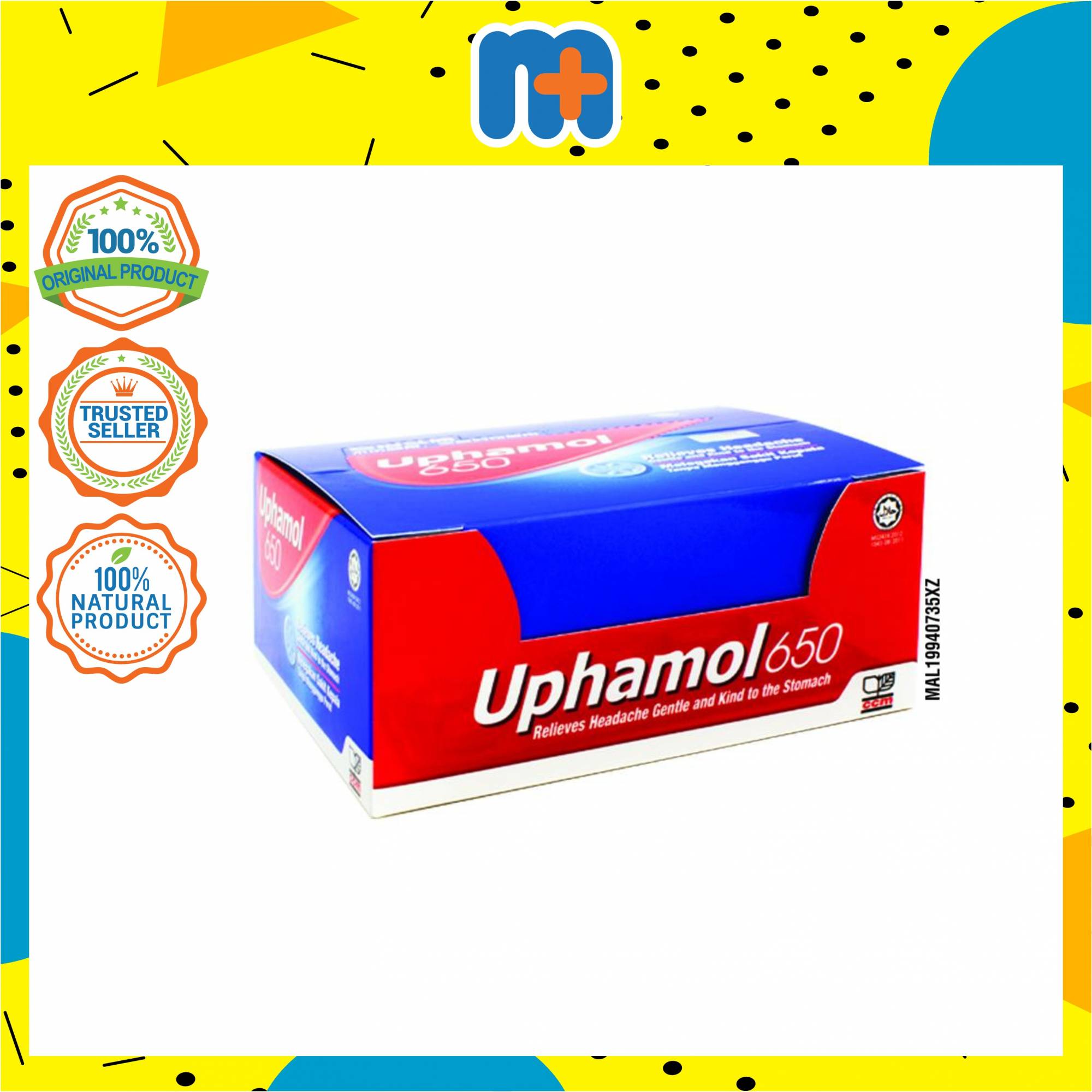 UPHAMOL TABLET 650MG 18X10S